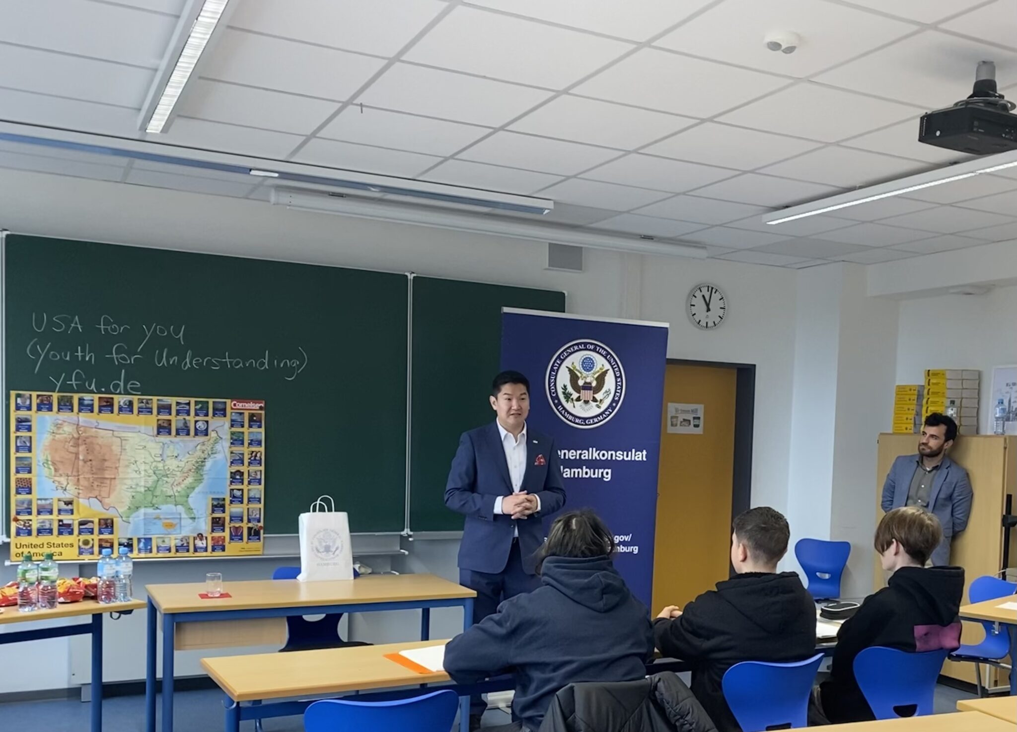 Erneuter Besuch des Generalkonsuls der USA - Regionale Schule Lübz